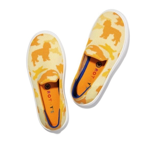 Rothy's | Shoes | Rothys The Kids Yellow Puppy Camo Sneakers | Poshmark